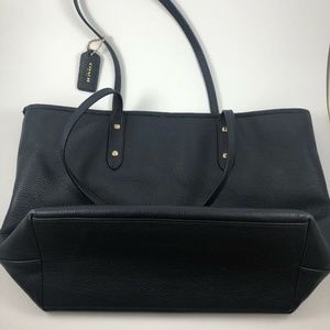 Coach | Bags | Coach Navy Blue Purse Tote Pebbled Leather Tote | Poshmark